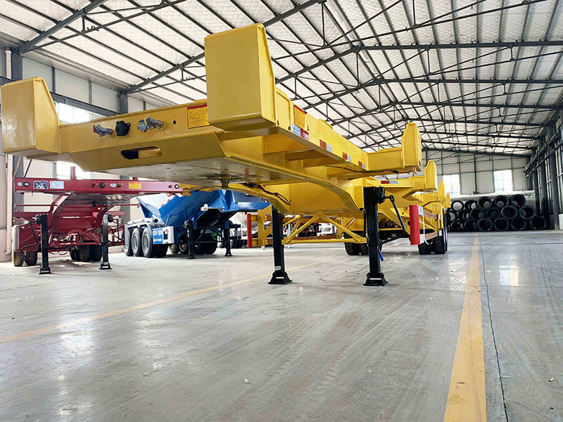 2 Axle 40 Foot Skeleton Trailer For Port from China manufacturer - HUAYU
