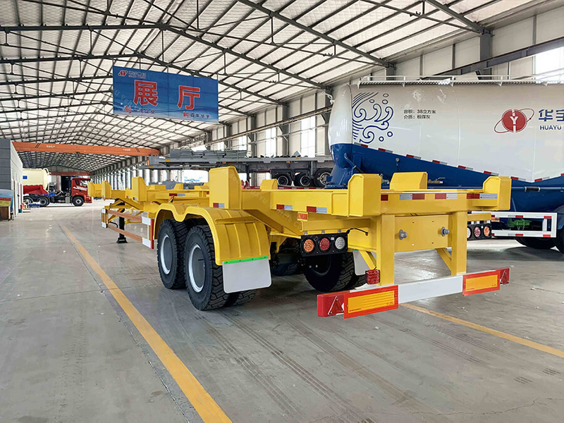2 Axle 40 Foot Skeleton Trailer For Port from China manufacturer - HUAYU